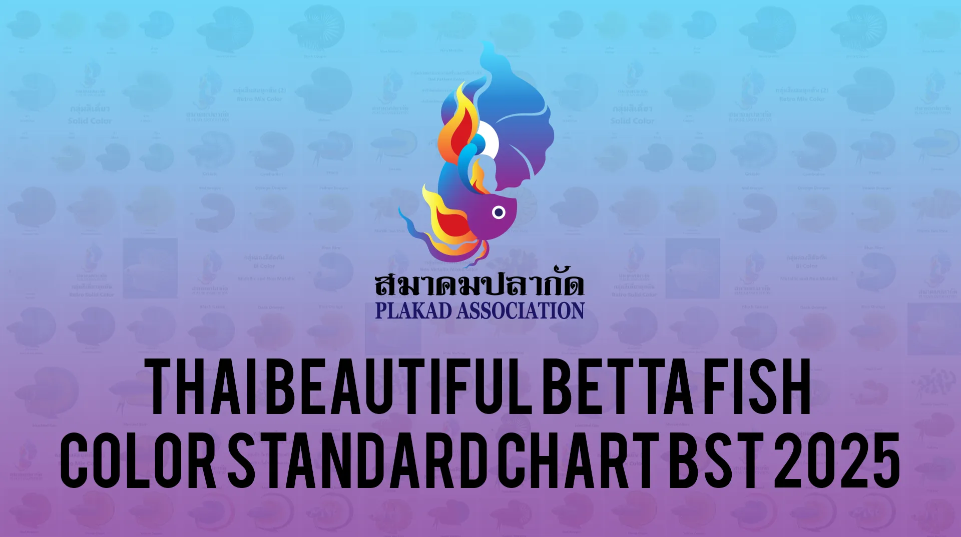 Thai Beautiful Betta Fish Color Standard Chart BST 2025: Elevating the ...